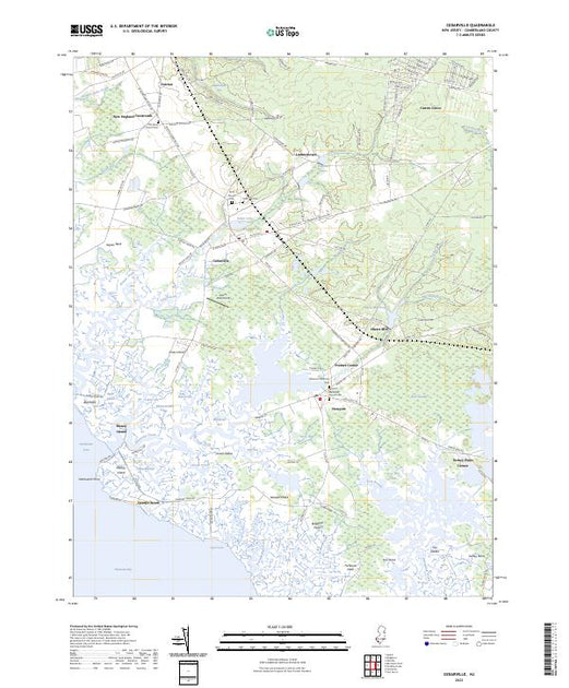 US Topo 7.5-minute map for Cedarville NJ – American Map Store
