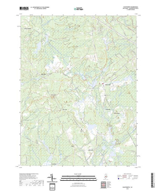 US Topo 7.5-minute map for Chatsworth NJ – American Map Store