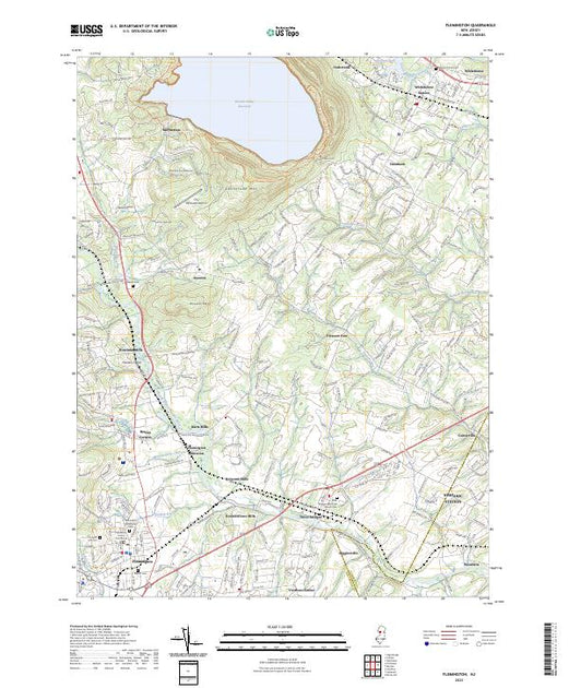 US Topo 7.5-minute map for Flemington NJ – American Map Store