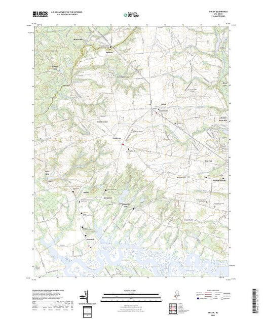 US Topo 7.5-minute map for Shiloh NJ – American Map Store
