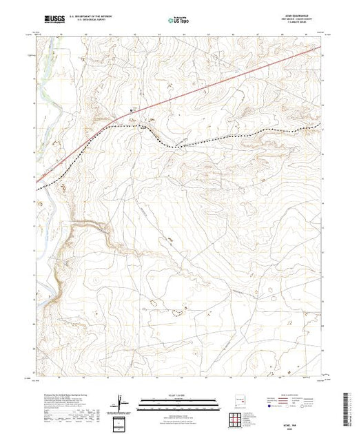 US Topo 7.5-minute map for Acme NM – American Map Store