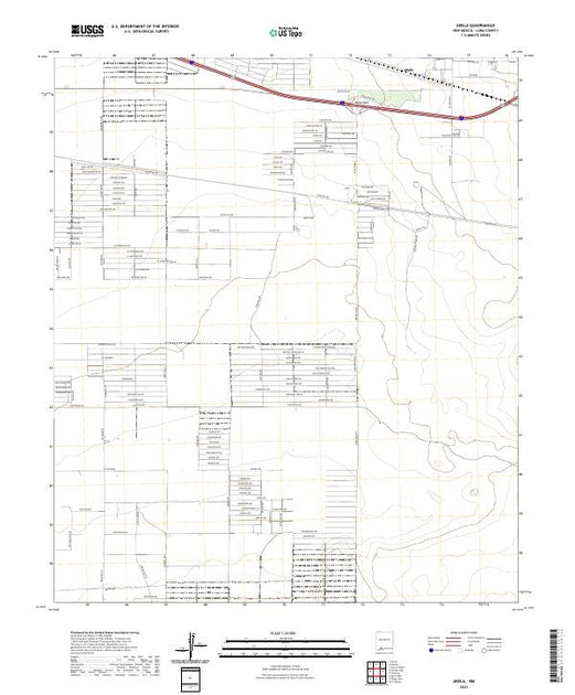 US Topo 7.5-minute map for Akela NM – American Map Store