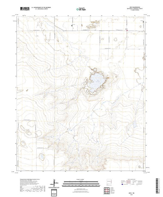 US Topo 7.5-minute map for Arch NM – American Map Store