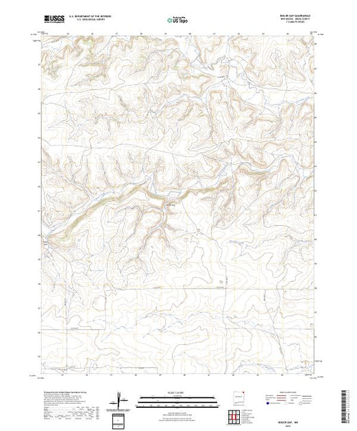 US Topo 7.5-minute map for Boiler Gap NM – American Map Store