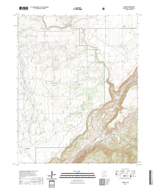 US Topo 7.5-minute map for Carson NM – American Map Store