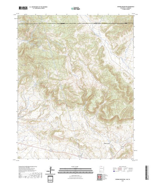 US Topo 7.5-minute map for Chromo Mountain NMCO – American Map Store