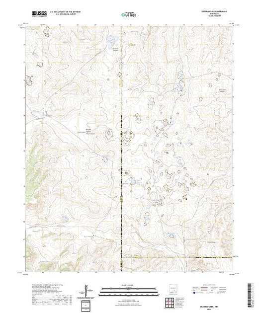 US Topo 7.5-minute map for Deadman Lake NM – American Map Store