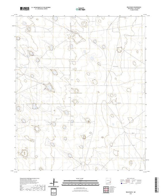 US Topo 7.5-minute map for Dean Ranch NM – American Map Store