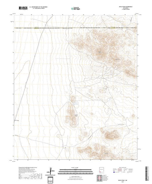 US Topo 7.5-minute map for Doyle Peak NM – American Map Store