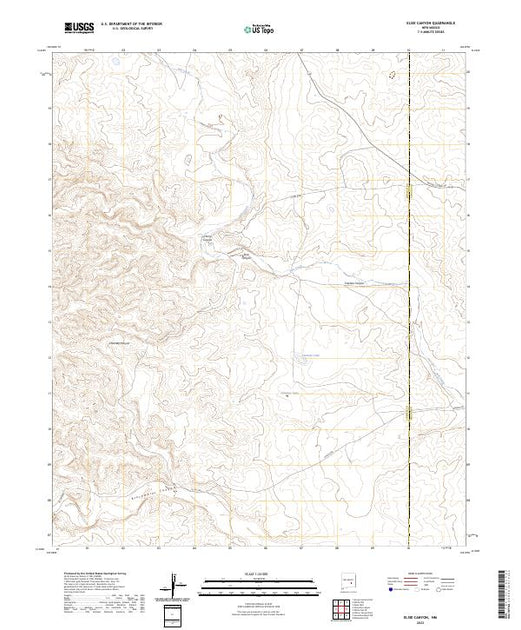 US Topo 7.5-minute map for Elsie Canyon NM – American Map Store