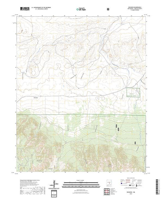 US Topo 7.5-minute map for Encinoso NM – American Map Store