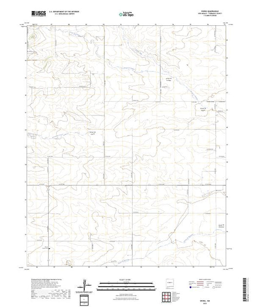 US Topo 7.5-minute map for Ewing NM – American Map Store