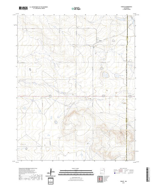 US Topo 7.5-minute map for Farley NM – American Map Store