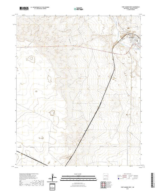 US Topo 7.5-minute map for Fort Sumner West NM – American Map Store