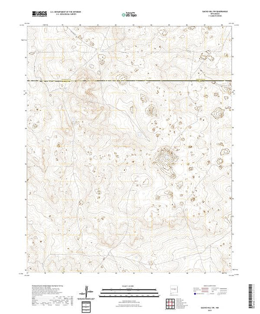 US Topo 7.5-minute map for Gacho Hill SW NM – American Map Store