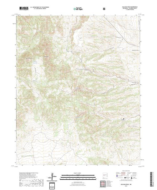 US Topo 7.5-minute map for Gallinas Peak NM – American Map Store