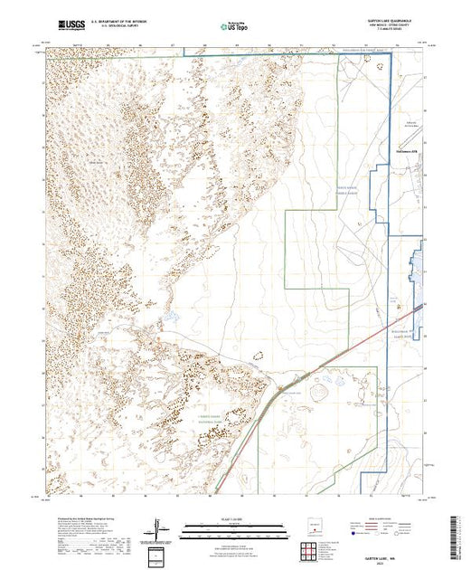 US Topo 7.5-minute map for Garton Lake NM – American Map Store
