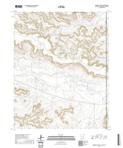 US Topo 7.5-minute map for Goodson School NMOKCO – American Map Store