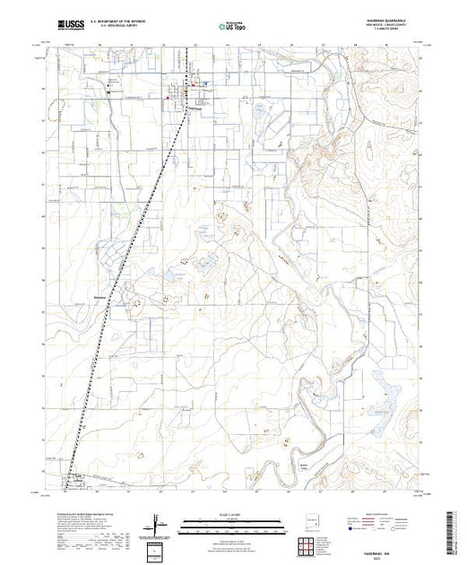 US Topo 7.5-minute map for Hagerman NM – American Map Store