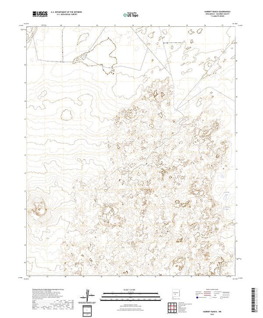 US Topo 7.5-minute map for Harriet Ranch NM – American Map Store