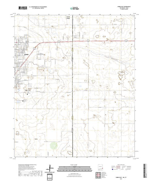 US Topo 7.5-minute map for Hobbs East NMTX – American Map Store