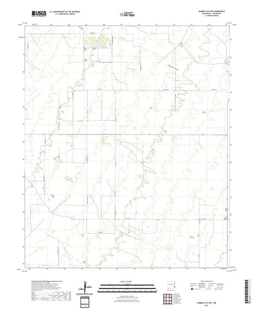 US Topo 7.5-minute map for Humble City NW NM – American Map Store