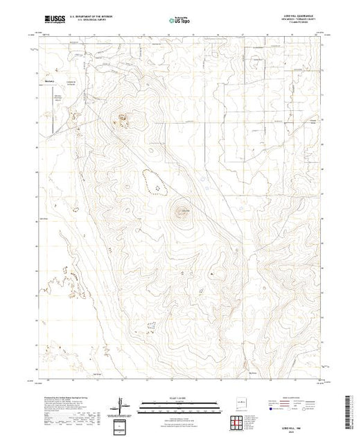 US Topo 7.5-minute map for Lobo Hill NM – American Map Store