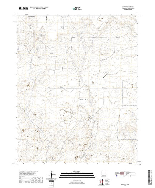 US Topo 7.5-minute map for Lockney NM – American Map Store