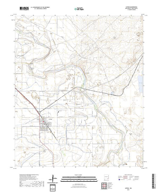 US Topo 7.5-minute map for Loving NM – American Map Store