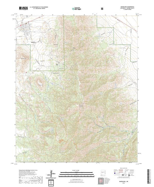 US Topo 7.5-minute map for Magdalena NM – American Map Store