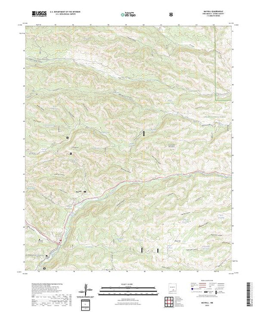 US Topo 7.5-minute map for Mayhill NM – American Map Store