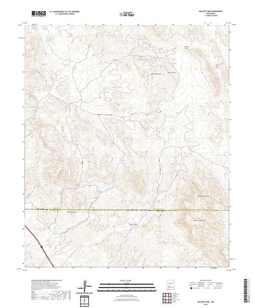 US Topo 7.5-minute map for McLeod Tank NM – American Map Store