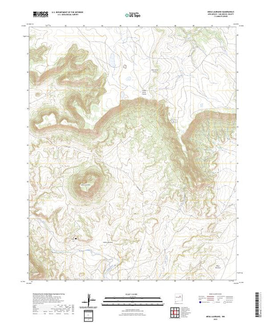 US Topo 7.5-minute map for Mesa Lauriano NM – American Map Store