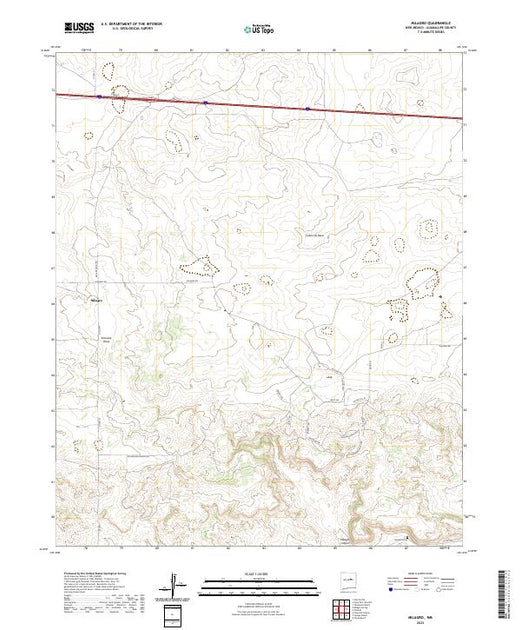 US Topo 7.5-minute map for Milagro NM – American Map Store