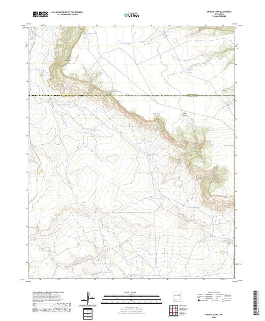 US Topo 7.5-minute map for Ortega Tank NM – American Map Store