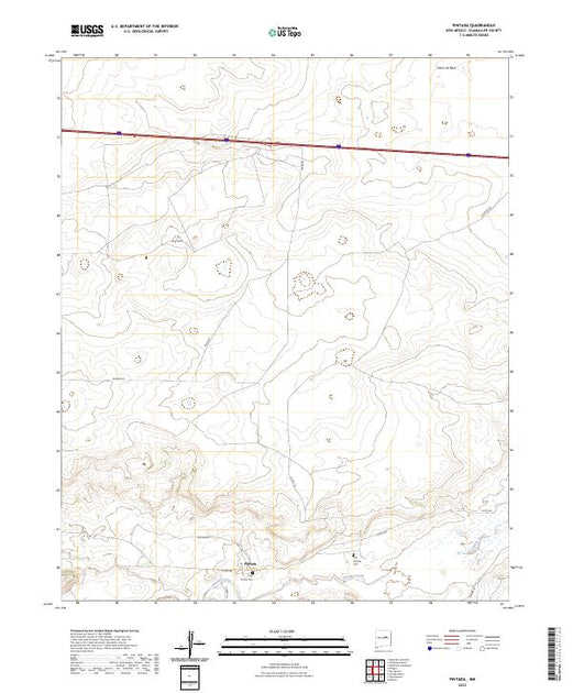 US Topo 7.5-minute map for Pintada NM – American Map Store