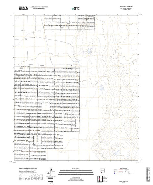 US Topo 7.5-minute map for Sibley Hole NM – American Map Store