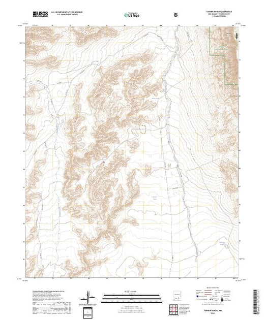 US Topo 7.5-minute map for Tanner Ranch NM – American Map Store