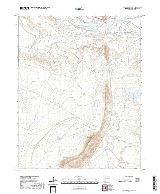 US Topo 7.5-minute map for The Hogback North NM – American Map Store