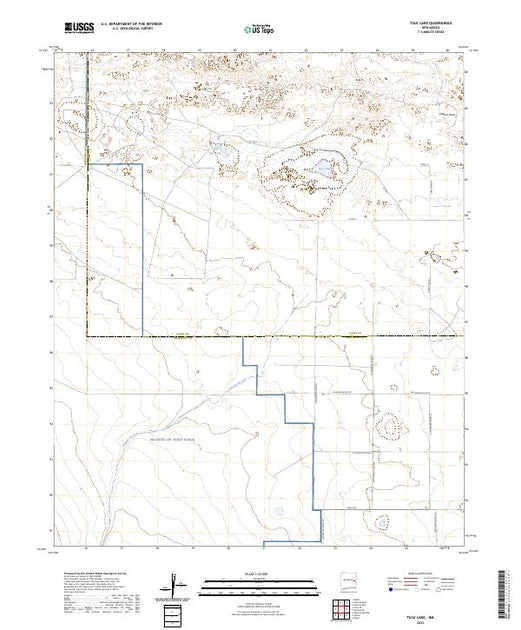 US Topo 7.5-minute map for Tule Lake NM – American Map Store