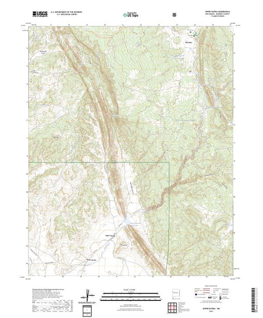US Topo 7.5-minute map for Upper Nutria NM – American Map Store
