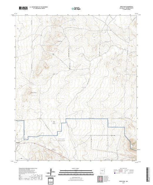 US Topo 7.5-minute map for Wrye Peak NM – American Map Store