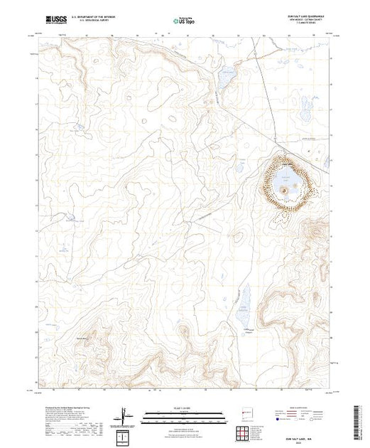 US Topo 7.5-minute map for Zuni Salt Lake NM – American Map Store