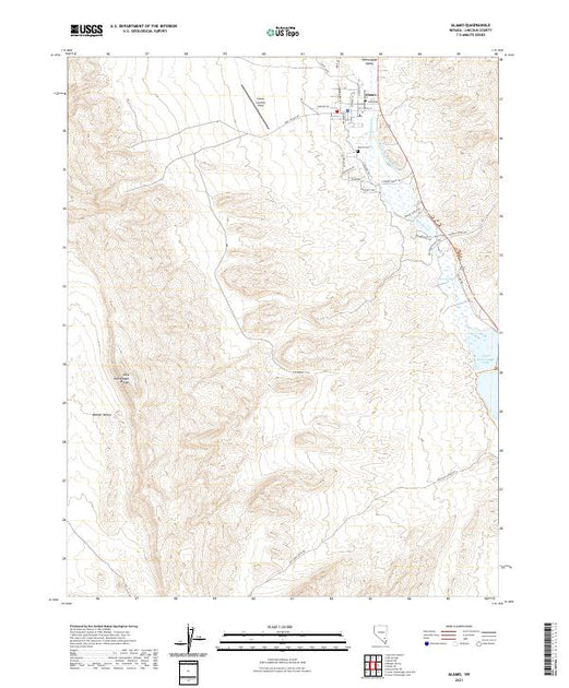 US Topo 7.5-minute map for Alamo NV – American Map Store