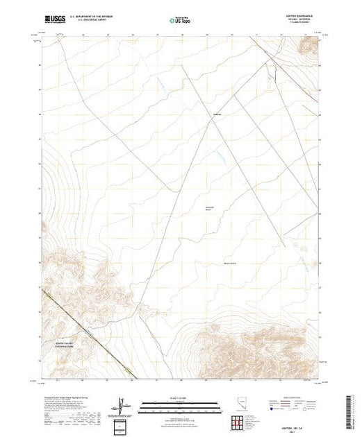 US Topo 7.5-minute map for Ashton NVCA – American Map Store