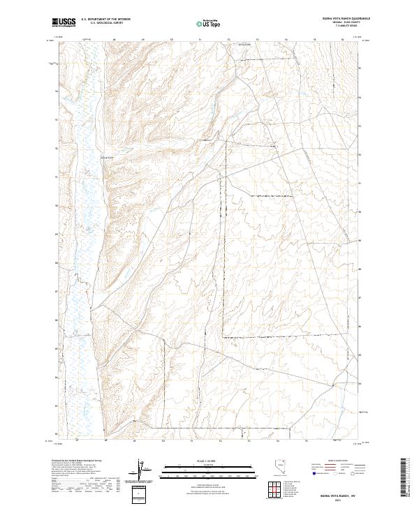 US Topo 7.5-minute map for Buena Vista Ranch NV – American Map Store