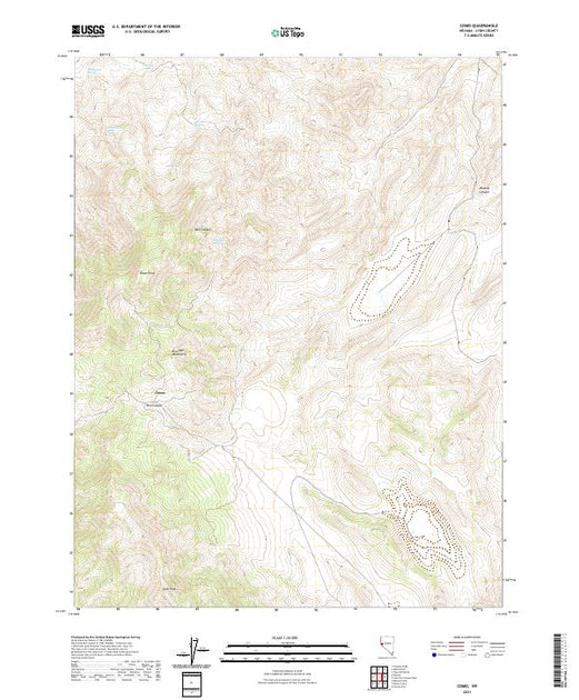 US Topo 7.5-minute map for Como NV – American Map Store