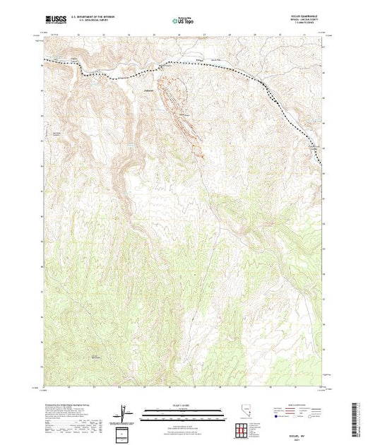 US Topo 7.5-minute map for Eccles NV – American Map Store