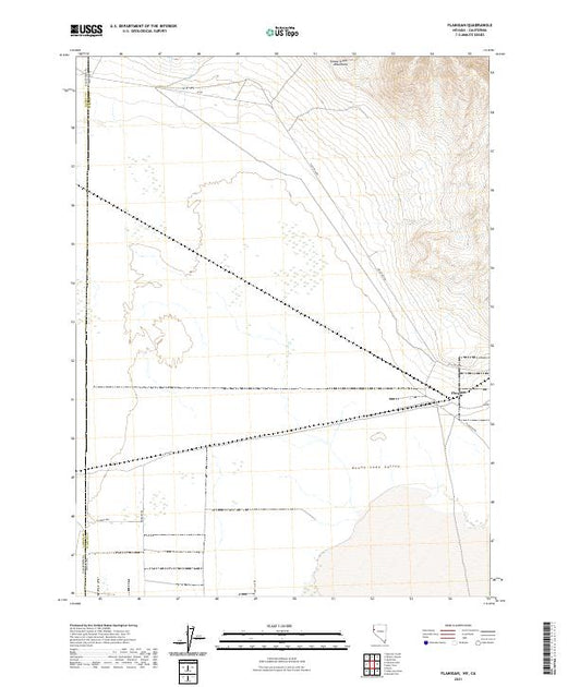 US Topo 7.5-minute map for Flanigan NVCA – American Map Store