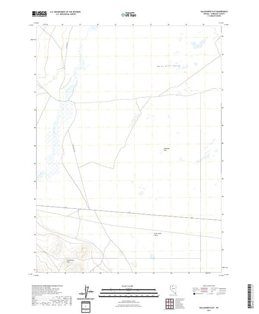 US Topo 7.5-minute map for Gallagher Flat NV – American Map Store